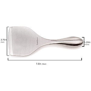 Berghoff Aaron Probyn Stainless Steel Blade Gorge Wedge Cheese Knife 7.25", Ergonomically Designed Handle, Sharp, Well Balanced