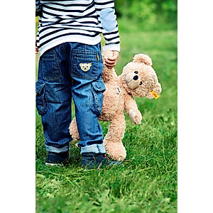 Steiff USA Beige Fynn Teddy Bear Plush Collectible, 15.75” x 10.6” x 5.5” – Handmade Craftsmanship (111679)