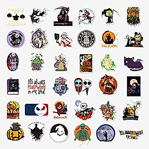 Halloween Stickers, 60PCS Waterproof Vinyl Stickers for Laptop Water Bottle Computer Skateboard Phone Case