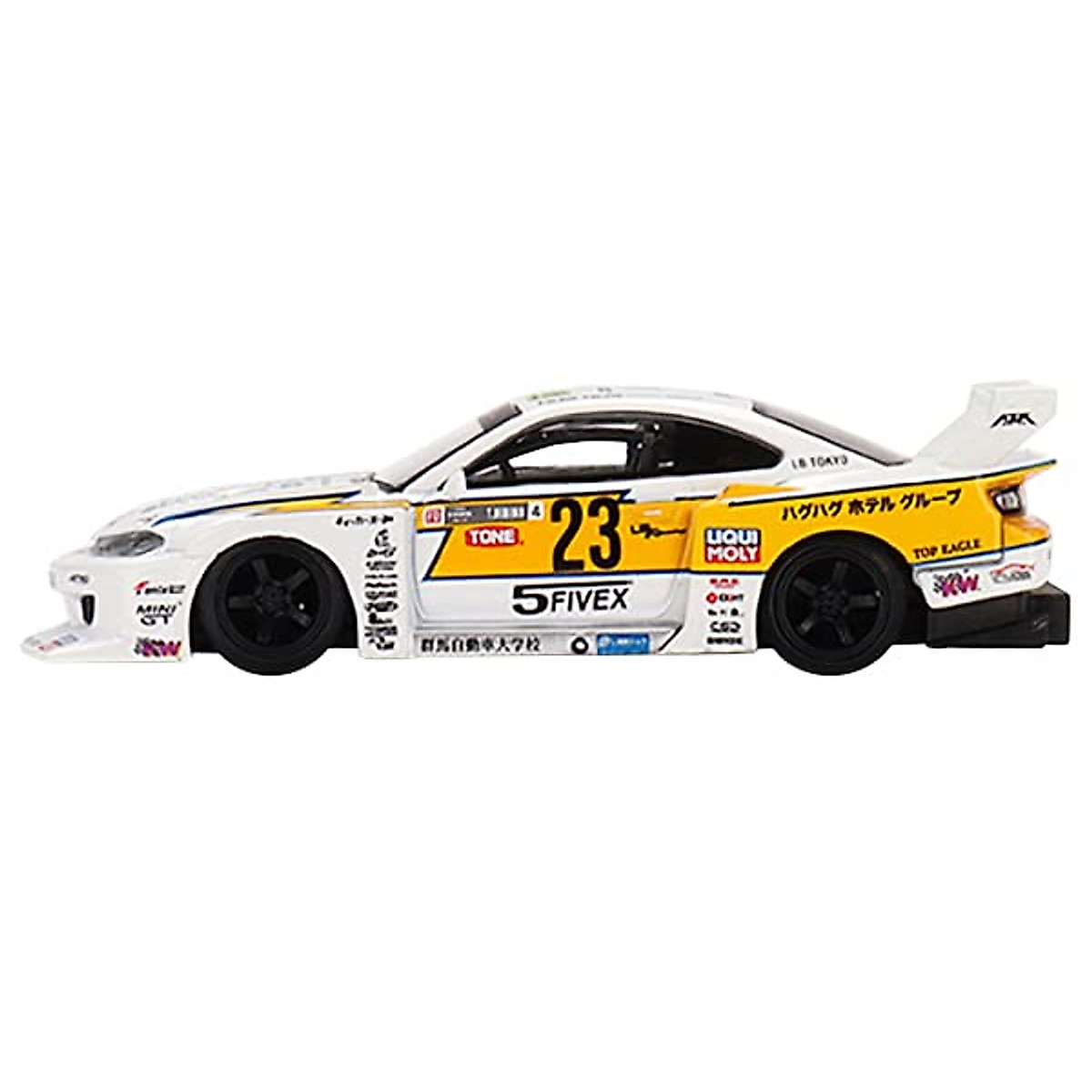 S15 Silvia LB-Super Silhouette #23 Right Hand Drive Formula Drift Japan 2021 Ltd Ed 4200 pcs 1/64 Diecast Model Car by True Scale Miniatures MGT00434