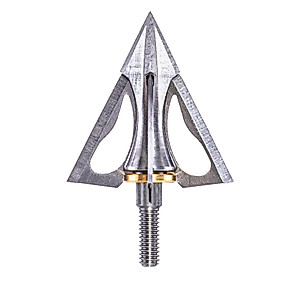 Wac Em Wac'Em 4 Blade 100 Grain Broadhead (3-Pack) with Free Strobing FIT Nock (3 Bushings Inc)