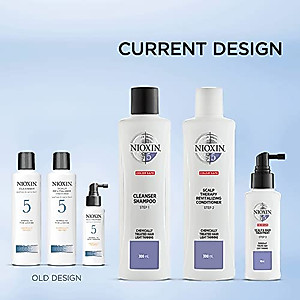Nioxin System 5 Cleanser Shampoo, Bleached & Chemically Treated Hair with Light Thinning, 33.8 Fl Oz