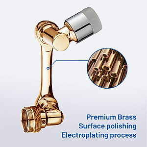 1080° Rotating Faucet Extender Aerator, MISS FIRE Multifunctional Kitchen Sink Swivel Faucet Sprayer Attachment for kitchen, bathroom, laboratory with 2 Water Outlet Modes