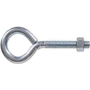 The Hillman Group 516 Eyebolts with Nuts, 5/16 x 3 1/4-Inch, 8-Pack,Zinc