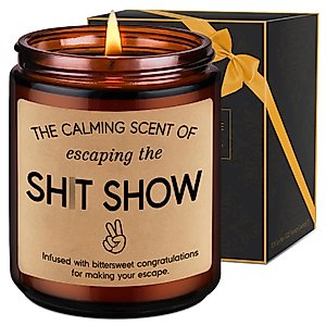 LEADO Scented Candle, Leaving Job Gifts, Farewell Gifts for Coworkers, Goodbye Gifts, Coworker Leaving Gifts for Women, Men - Congrats, Moving Away, Going Away Gift for Coworker, Friends, Boss