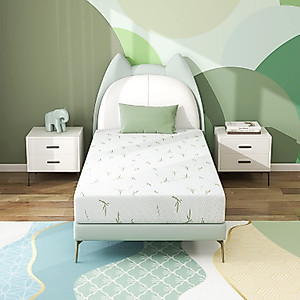 Twin Mattress, 8 inch Gel Memory Foam Mattress for a Cool Sleep & Pressure Relief, Bed in a Box for Kids Bunk Trundle Bed Daybed, Medium Firm Feel with Motion Isolating