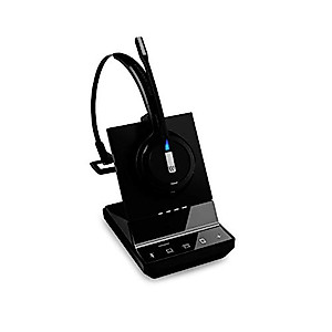 Sennheiser SDW 5016 (507016) Single-Sided Wireless DECT Headset for Desk Phone Softphone/PC& Mobile Phone Connection Dual Microphone Ultra Noise-Canceling, Black, 3 inches