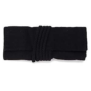 Paint Brush Holder, 36 Slots Black Roll Up Canvas Pencil Storage Bag for Artist Acrylic Oil Watercolor Paintbrushes