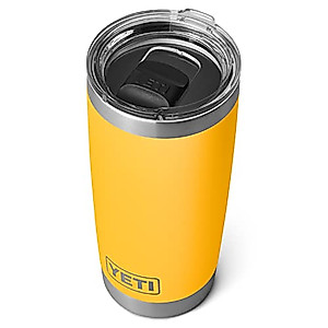 YETI Rambler 20 oz Tumbler, Stainless Steel, Vacuum Insulated with MagSlider Lid, Alpine Yellow
