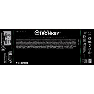 Kingston Ironkey S1000 128GB Encrypted USB Flash Drive On-Device Cryptochip FIPS 140-2 Level 3 Multi-Password Security Options IKS1000B/128GB