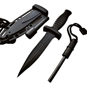 Tactical Knife Hunting Knife Survival Knife 7" Spear Point Blade w/ Fire Starter In Pressure Retention Sheath Fixed Blade Knife Camping Accessories Camping Gear Survival Kit Survival Gear And Equipment Tactical Gear Hunting Gear EDC Knife EDC Gear 81012