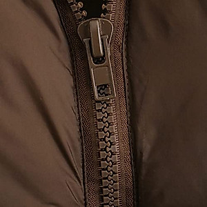 Womens Winter Coats With Hood, Women'S Puffer Vest Coat Tank Top Bomber Lightweight Stand Collar Zip Solid Quilted Jacket Women Coat Jackets Chamarras Colombia Jacket Coats (S, Brown)