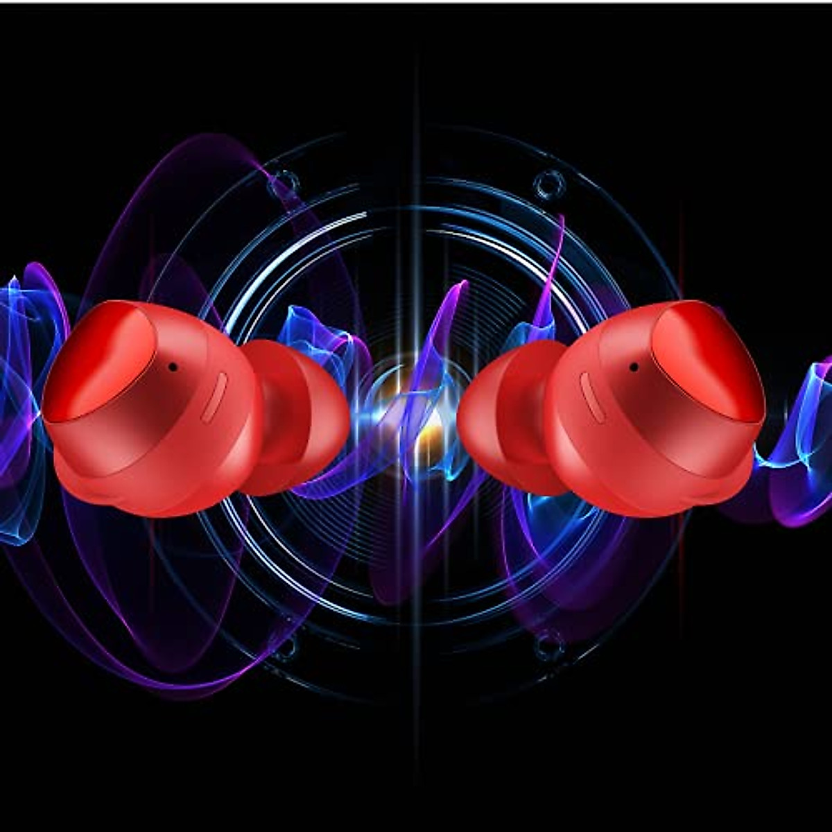 Urbanx Street Buds Plus True Wireless Earbud Headphones for Samsung Galaxy Note 20 Ultra 5G - Wireless Earbuds w/Noise Isolation - RED (US Version with Warranty)