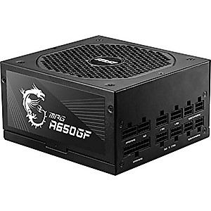 MSI MPG A650GF Gaming Power Supply - Full Modular - 80 PLUS Gold Certified 650W - 100% Japanese 105°C Capacitors - Compact Size - ATX PSU