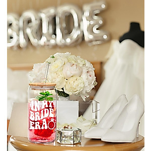 Bridal Shower Gifts - Bride Gifts - Bachelorette Gifts for Bride - Bride to Be Gifts - Wedding Gifts for Bride - Future Mrs Wifey Gifts - Cute Cool Wedding Day Gift in My Bride Era Glass Cup Tumbler