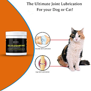 Nature's Pure Edge Original Extra Strength Glucosamine Dog and Cat Supplement Flavored with Real Chicken. Treats Painful and Damaged Joints. 170 gram Jar.