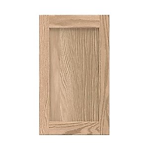 ONESTOCK 17.75W x 29H Unfinished Oak Kitchen Cabinet Door Replacement, Shaker Style