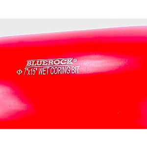 7" Inch Diamond Wet Core Drill Bit 1-1/4” Threaded by BLUEROCK Tools for Concrete Rebar Asphalt Brick Rock Masonry Hole Barrel Coring