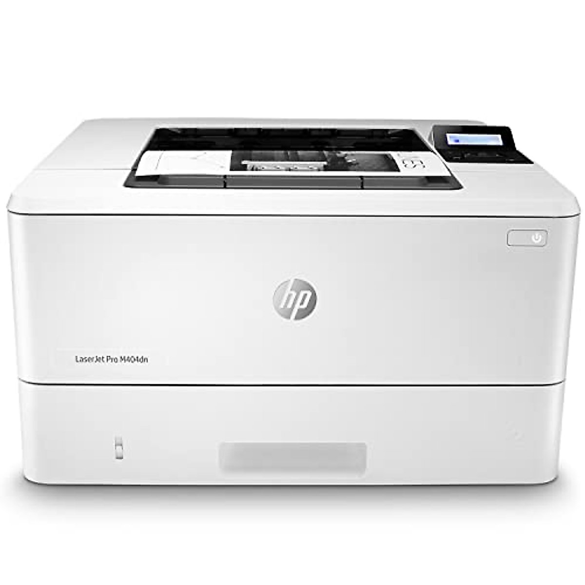 HP Laserjet Pro M404dn Wired Monochrome Laser Printer with Built-in Ethernet, White - Print only - 2-line LCD, 40 ppm, 1200 x 1200 dpi, Auto 2-Sided Printing, 8.5 x 14