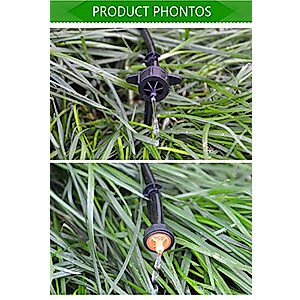 Balter-D 200 Pack Irrigation Drip Support Stakes 1/4 Inch Tubing Hose Holder