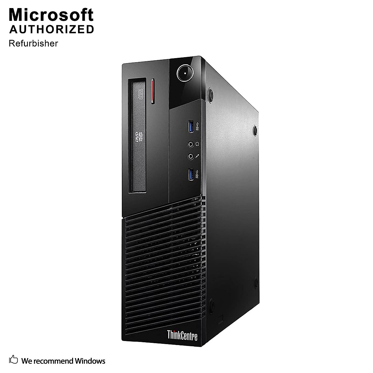 Lenovo ThinkCentre M93P Small Form Business High Performance Desktop Computer PC - Intel Core I5-4570 3.2Ghz - 8GB RAM - 500 GB HDD - DVD-RW - Windows 10 Professional (Renewed)