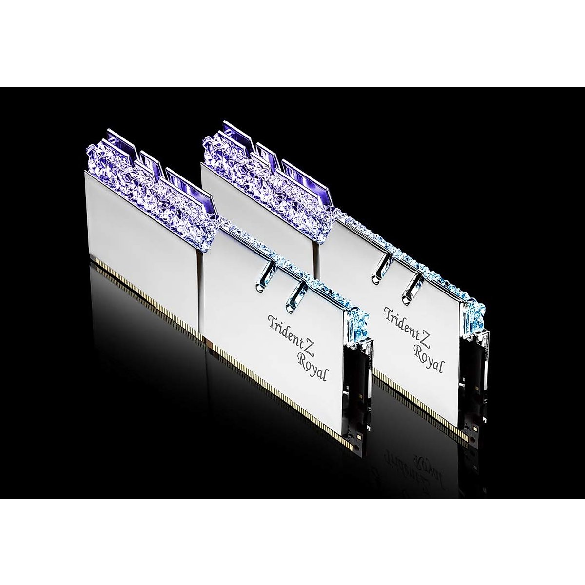 G.SKILL Trident Z Royal Series (Intel XMP) DDR4 RAM 64GB (2x32GB) 3600MT/s CL18-22-22-42 1.35V Desktop Computer Memory UDIMM - Silver (F4-3600C18D-64GTRS)