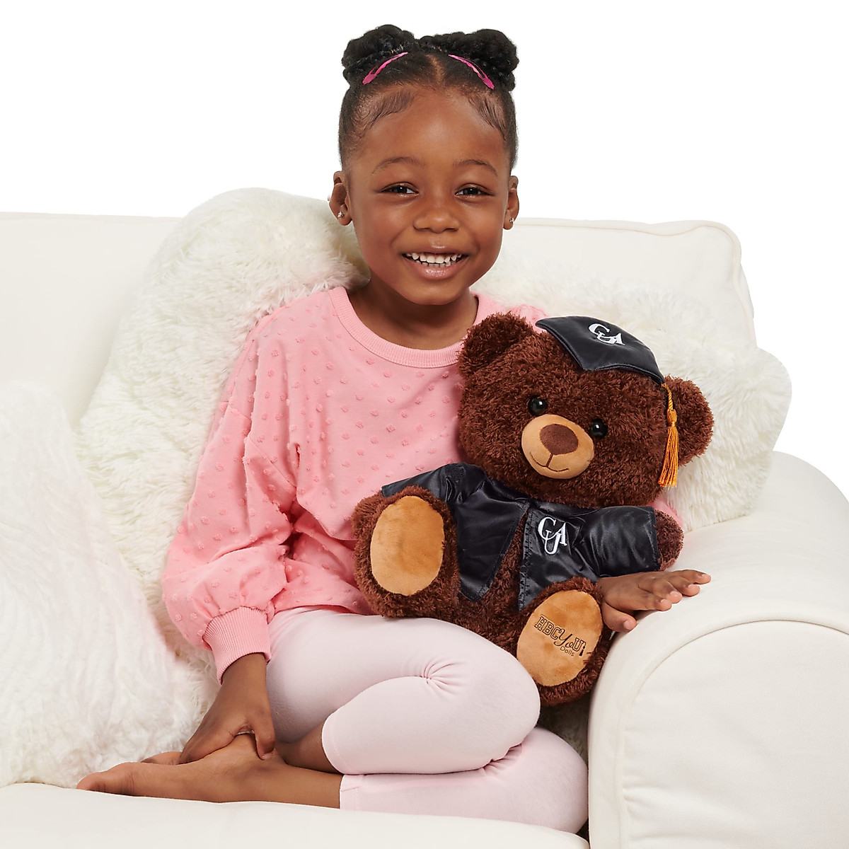 Just Play Purpose Toys HBCyoU Clark 10-inch Snuggly Graduate Teddy Bear, Graduation Gifts, Stuffed Animals and Toys for Kids Ages 3+