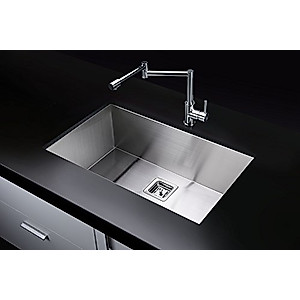 ANZZI 30" Stainless Steel Undermount Kitchen Sink - Satin - Vanguard Series K-AZ3018-1AS