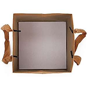 Yesland 30 Pack Kraft Bags with Ribbon Handles, 3 Sizes Paper Gift Wrap and Shopping Bags, Reusable Square Large Retail Business Packaging Bags for Goodie, Party, Wedding, Present(10'', 8'', 6'')