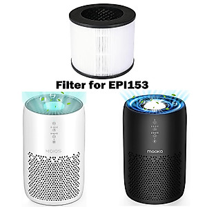 KOIOS H13 True HEPA Filter Compatiable with MOOKA, KOIOS EPI153 Air Purifier, Official Certified Replacement Filter