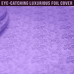 12 Inch Cake Boards - 4 Pack Cake Drums 12 Inch Dia - Disposable Purple Cake Board Circles - Reusable Round Cake Boards - Cake Base Cardboard Cake Rounds - Cake Decorating Supplies & Baking Supplies