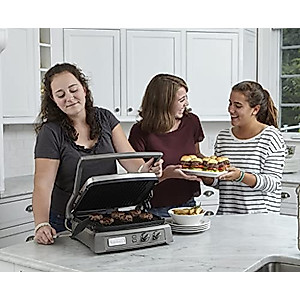 Cuisinart GR-150P1 Deluxe Electric Griddler, Stainless Steel