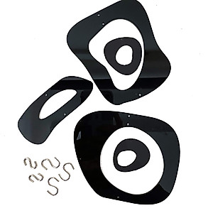 Atomic Mobiles MCM Retro-A-GoGo Room Divider DIY Kit - Mid Century Modern Contemporary Home Decor Room Partition - Home and Office Decor - 5 Sizes! (L - 38" w x 78" h)