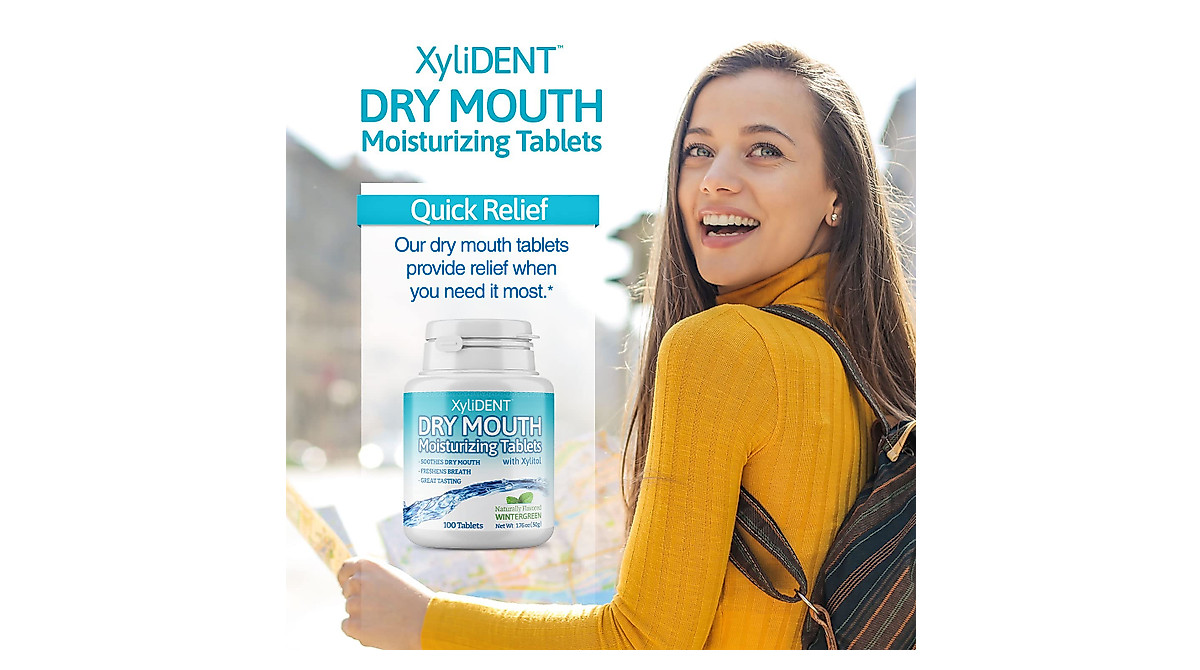 XyliDENT Xylitol Tablets for Dry Mouth Relief