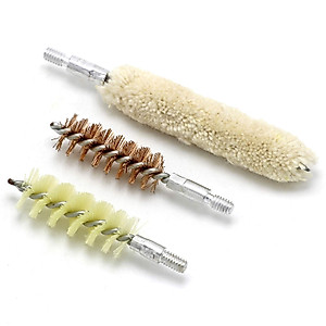 Aimfiree 3Pcs/Lot .45cal Nylon Cotton Mop Phosphor Bronze Bore Brush Gun Cleaning Brush for Rifle Pistol Thread 8-32
