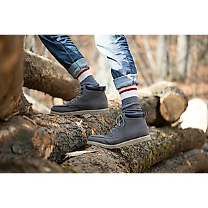 Great Northern Men's Grey Winter Boot Socks | Size 10-13 (Grey (4 Pairs))