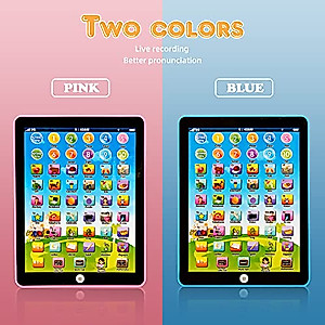 STOULKD Kids Tablet -Learning Pad,with 6 Games to Learn Music/Words/Learning Letters / Alphabet,Education Tablet for Kids for Boys & Girls 3 Years Up…