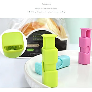 amusediy 2025 New Chip Clips, Bag Clips for Food Storage, Squeeze Clips for Chips, Reusable Grocery Bag Clips for Chips and Other Food Bags (20Pcs)