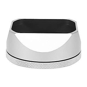 Haoge Square Metal Lens Hood for Fuji Fujifilm FinePix X100V X100F X100 X100S X100T X70 Camera Accessories Silver with Cap and 49mm Adapter Ring Kit