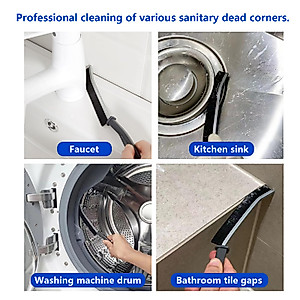 SAPYONY 4Pcs Bathroom Crevice Gaps Cleaning Brush,Clean The Dead Corners of Bathroom Kitchen Tiles, Multifunctional Window Slots, and Brushes,Used for Cleaning Gaps