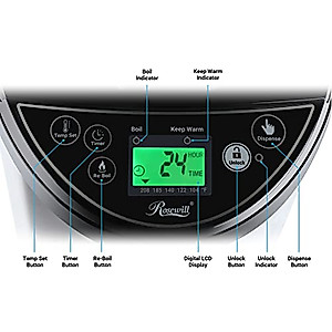 Rosewill Electric Hot Water Boiler and Warmer Dispensers (5.0 Liter Blacklight)