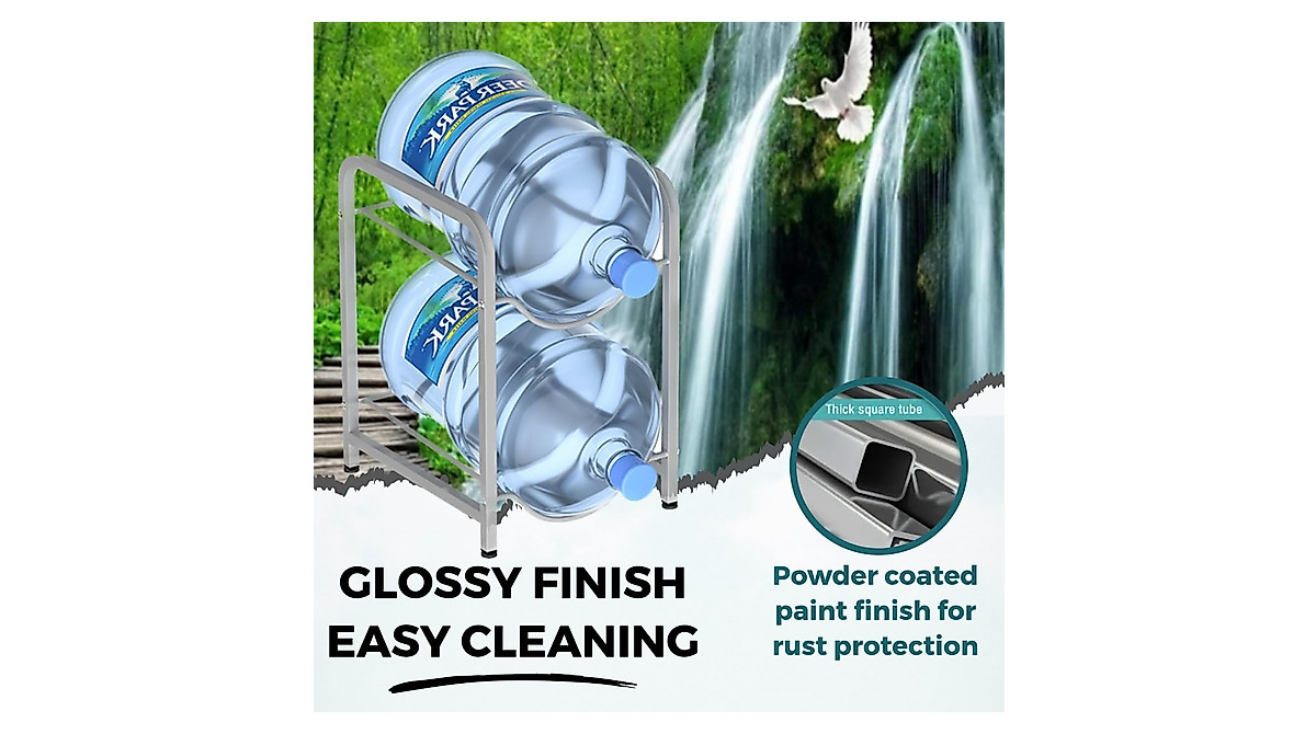 5 GALLON WATER JUG RACK WATER BOTTLE STORAGE ORGANISER 12.9"x13.4"x19.3 ...