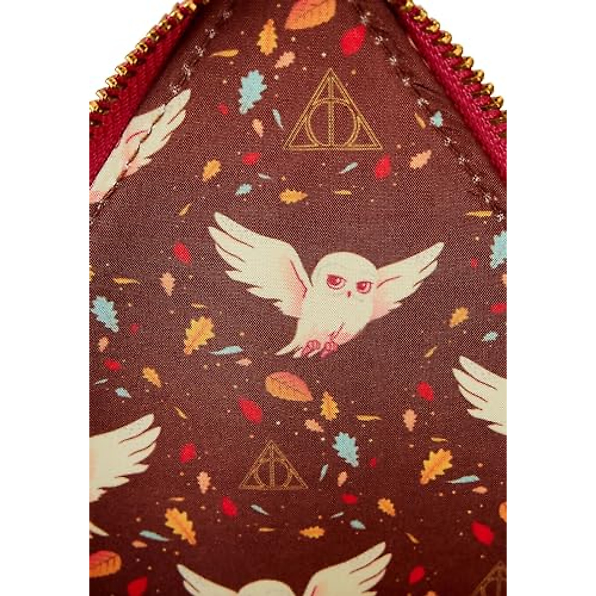 Harry Potter Deathly Hallows Fall Leaves Crossbody Bag