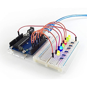 MMOBIEL ATmega328P New Version UNO R3 Board with A16U2 Compatible with Arduino IDE Projects RoHS Compliant - Includes USB Cable