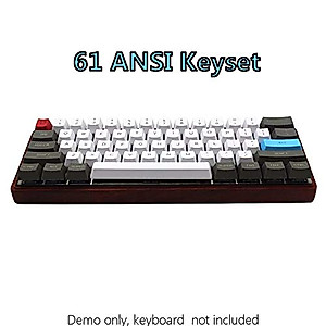 61 Key ANSI-Layout MX Switches Gaming Keyboard Keycap Only