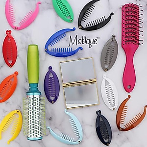 SET OF TWO Clear 3.5 Inch Mini Banana Clip Hair Clincher