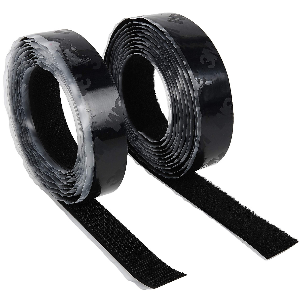 3M Hook/Loop Fastener TB3571/TB3572, Black, 1 in x 10 ft