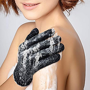 4 Pairs 8 Pcs Exfoliating Gloves for Shower - Premium Bath Gloves - Body Scrubber Gloves for Shower, Spa, Massage, Body Scrubs, Remove Dead Skin, Deep Cleaning