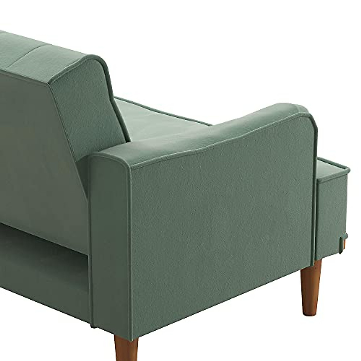 Mr. Kate Stella Vintage Convertible Sofa Bed Futon, Teal Velvet