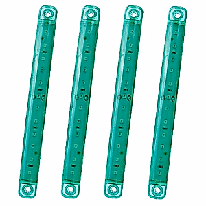 ACSUZ 4Pcs Side Marker Indicator Lights 12-24V 12LED Front Rear LED Indicator Turn Signal Lamp for Car Truck Trailer Lorry Bus,Green